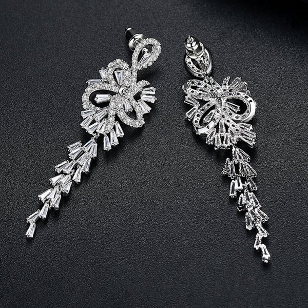Lamar Crystal Chandelier Leaf Flower Water Drop Statement Earrings ...